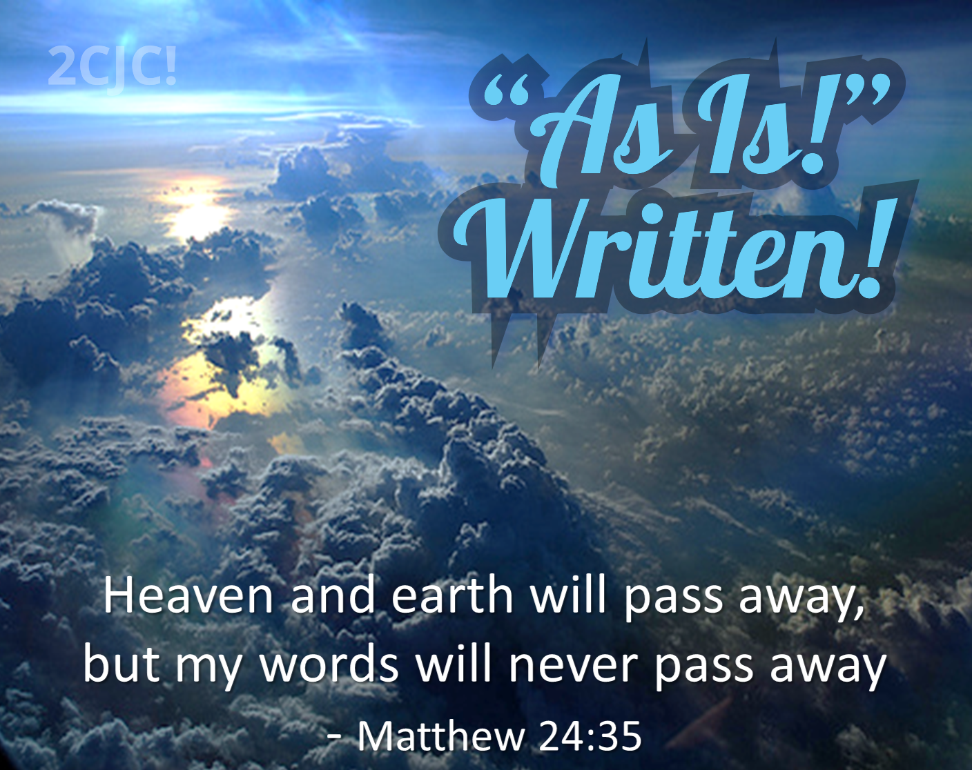 “As is!” Written – 2CJC